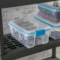 Sterilite 12 Qt Plastic Storage Container Bin, Clear, Sealed, Stackable ...