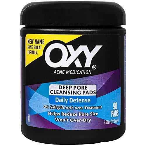 OXY Acne Medication Cleansing Pads - Daily Defense with Maximum ...