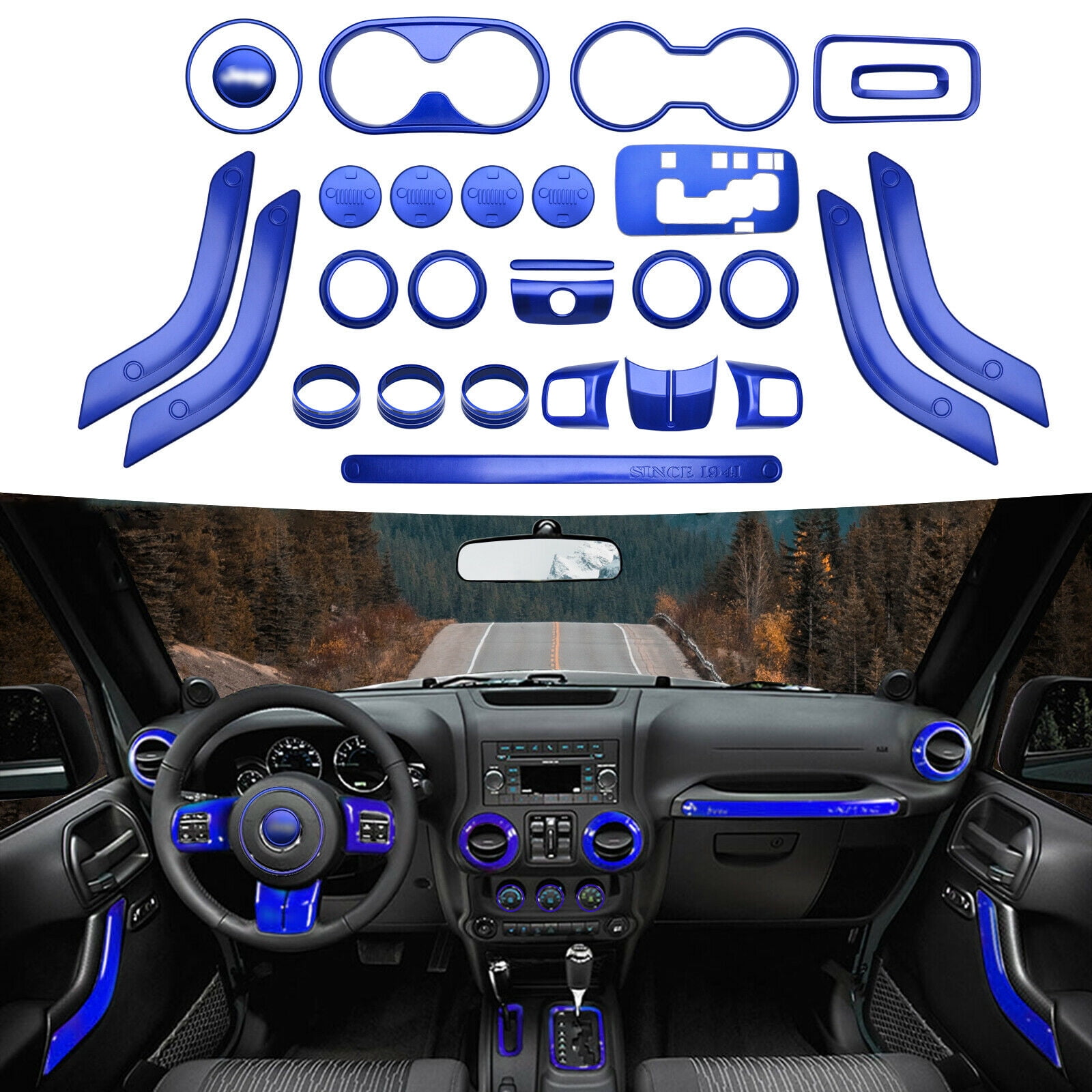 Jeep Interior Trim Kit Blue | Cabinets Matttroy