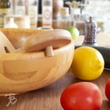 Totally Bamboo Salad Hands - Wooden Salad Serving Set & Utensil Grabber ...