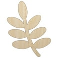 Leaf Branch Solid Wood Shape Unfinished Piece Cutout Craft DIY Projects ...
