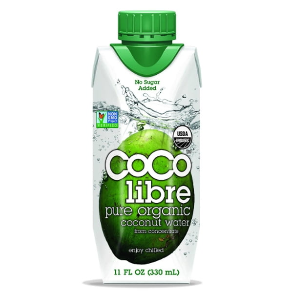 CoCo Libre Pure Organic Coconut Water 11 oz Cartons - Pack of 12 ...