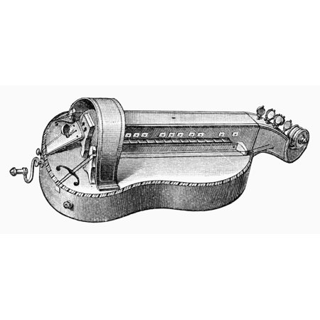 Instrument: Hurdy-Gurdy. /Na Medieval Or Renaissance Organistrum, Or ...