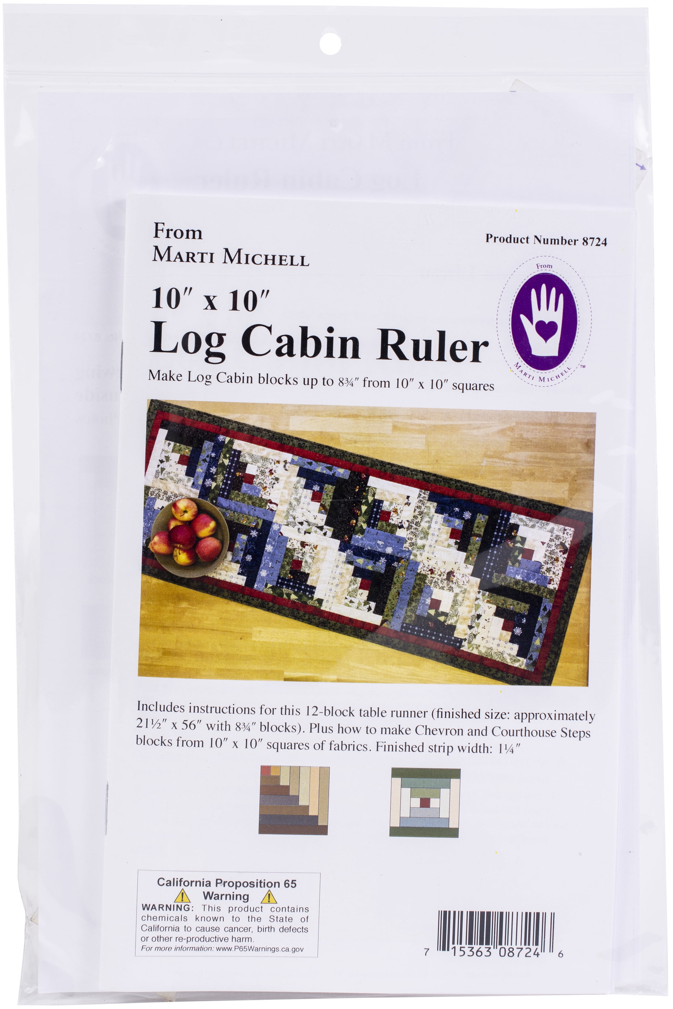 Marti Michell Log Cabin Ruler-10"X10" Square | Walmart Canada
