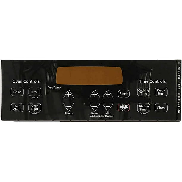 GE Genuine OEM WB27T11229 Range/Wall Oven Control Overlay - Walmart.com
