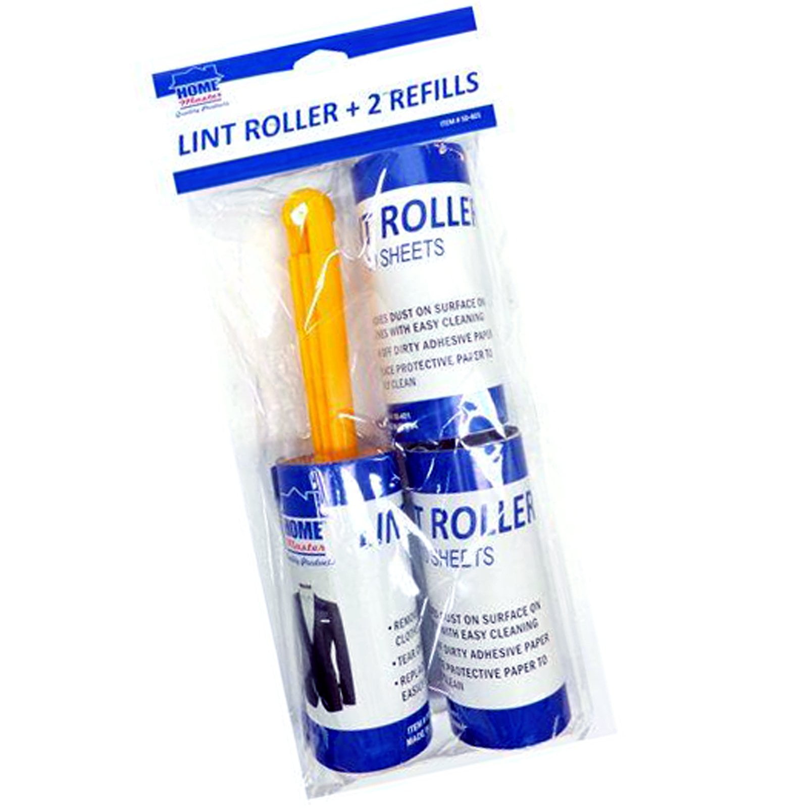 Universal Household Supplies Lint Roller and 2 Refills 10 Sheets Per ...