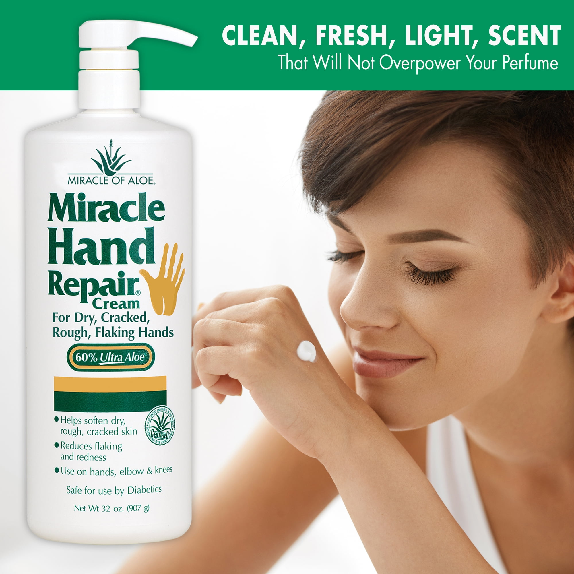 Buy Miracle Hand Repair Cream with 60% UltraAloe (32 Oz) Online at ...