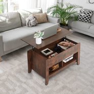 Manor Park Rustic Wood Coffee Table with Storage Baskets - Multiple ...