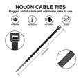 8 Inch Black Nylon Zip Ties 8IN-1000 Pack(50 LBS) - Walmart.com