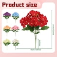 Artificial Hydrangea Bouquet, Blue, Lifelike Flowers for Home Table ...