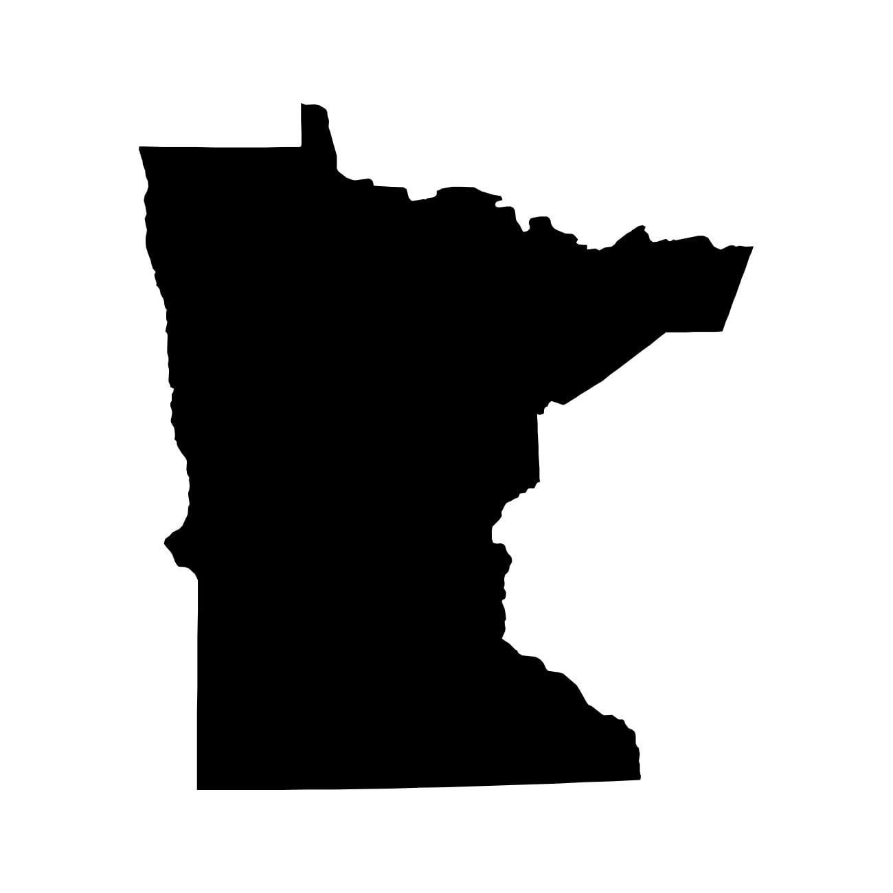Minnesota Shaped Sticker Decal Die Cut - Self Adhesive Vinyl ...