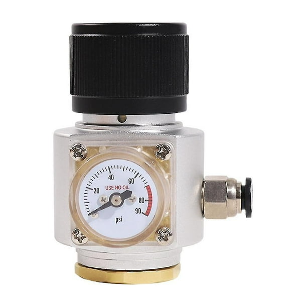 Co2 Keg Charr Regulador de gas Presión R Adaptador para botellas de vidrio Rium Beer Plants ...