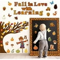170Pcs Fall Tree Learning Bulletin Board Decoration Set, Autumn Pumpkin ...