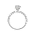 Forever Bride .33 CTTW Diamond Pear Engagement Ring in Sterling Silver ...