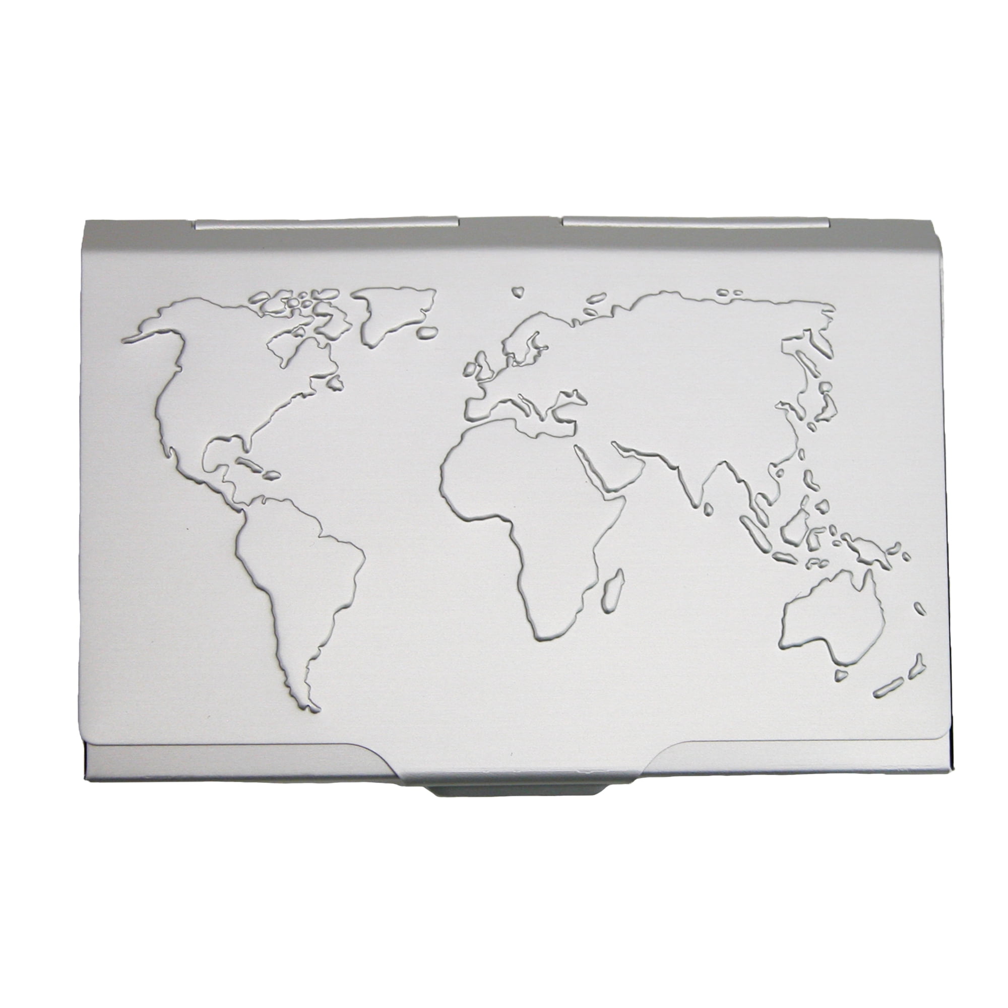 Troika Men's Embossed World Map Business Card Holder - Walmart.com