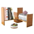 Wood Desktop Organizer Adjustable Storage Rack Double H Style Display ...