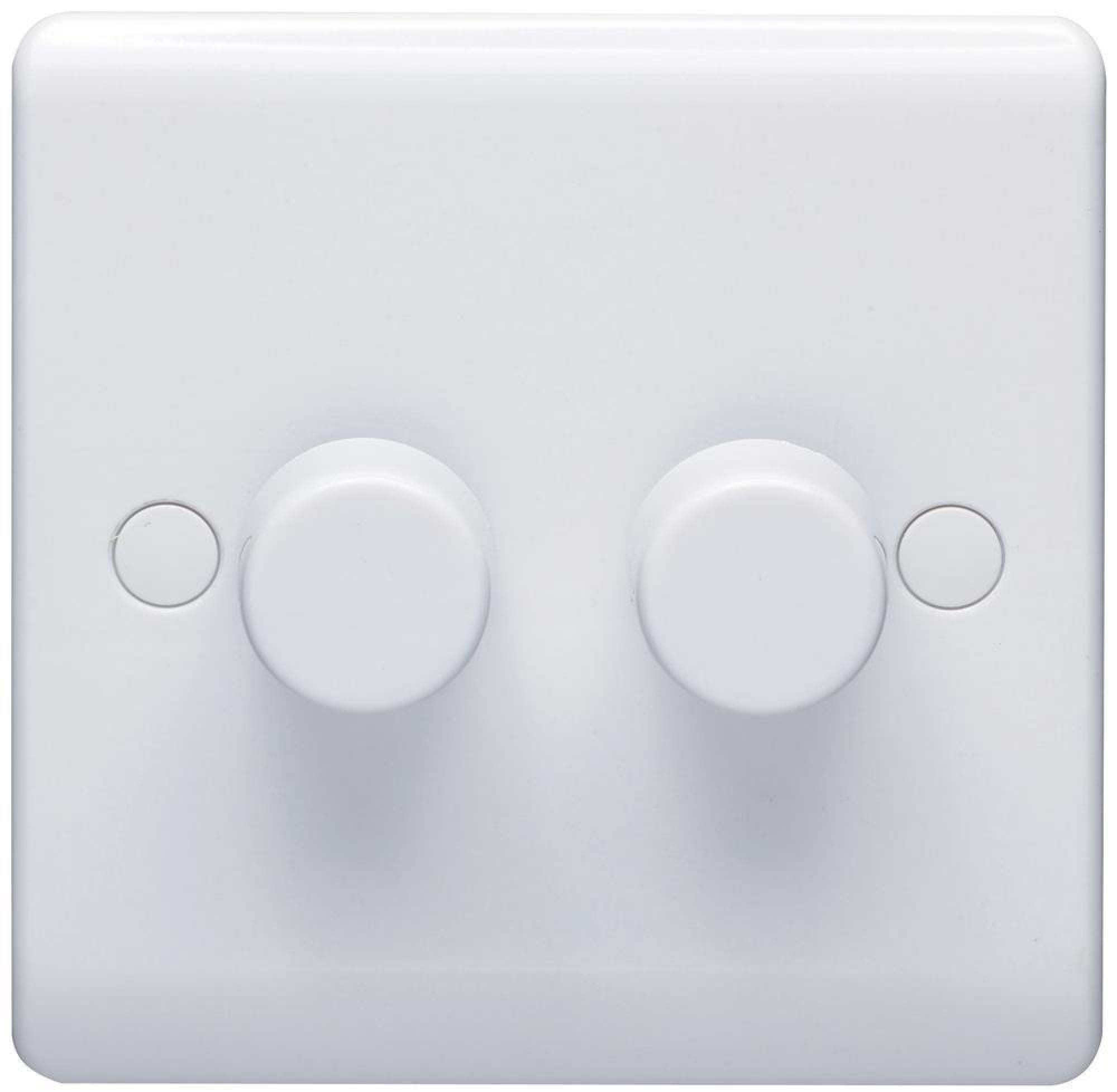 VOLEX ACCESSORIES - 2 Gang Dimmer Light Switch, 400W - Walmart.com