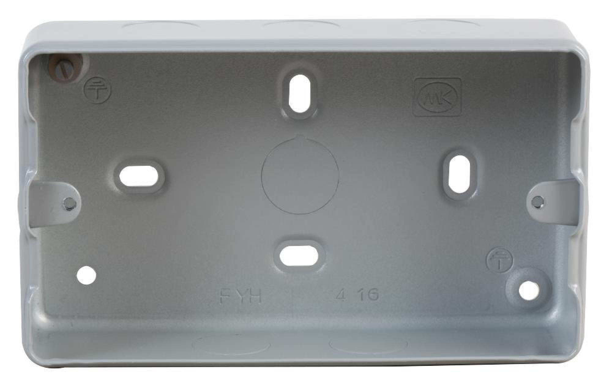 MK - Grid Plus Metalclad 2 Gang Surface Box - Walmart.com
