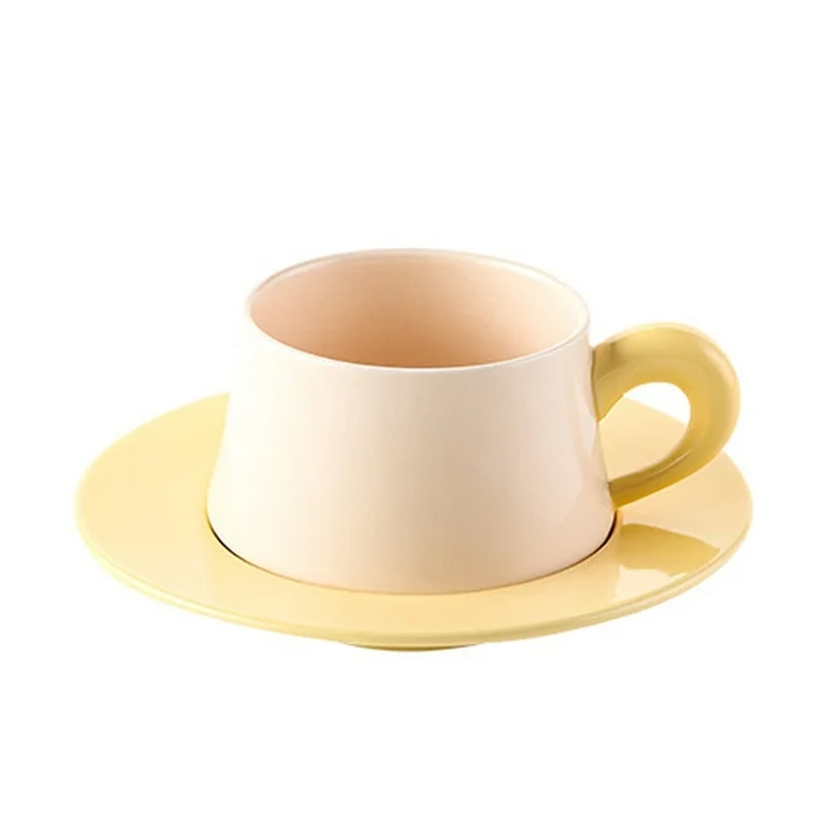 Taza de café de cerámica artística, diseño único con platillos a juego ...
