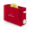 Nostalgia 1-Slice Toaster, Red with Cancel Defrost and Bagel Button ...