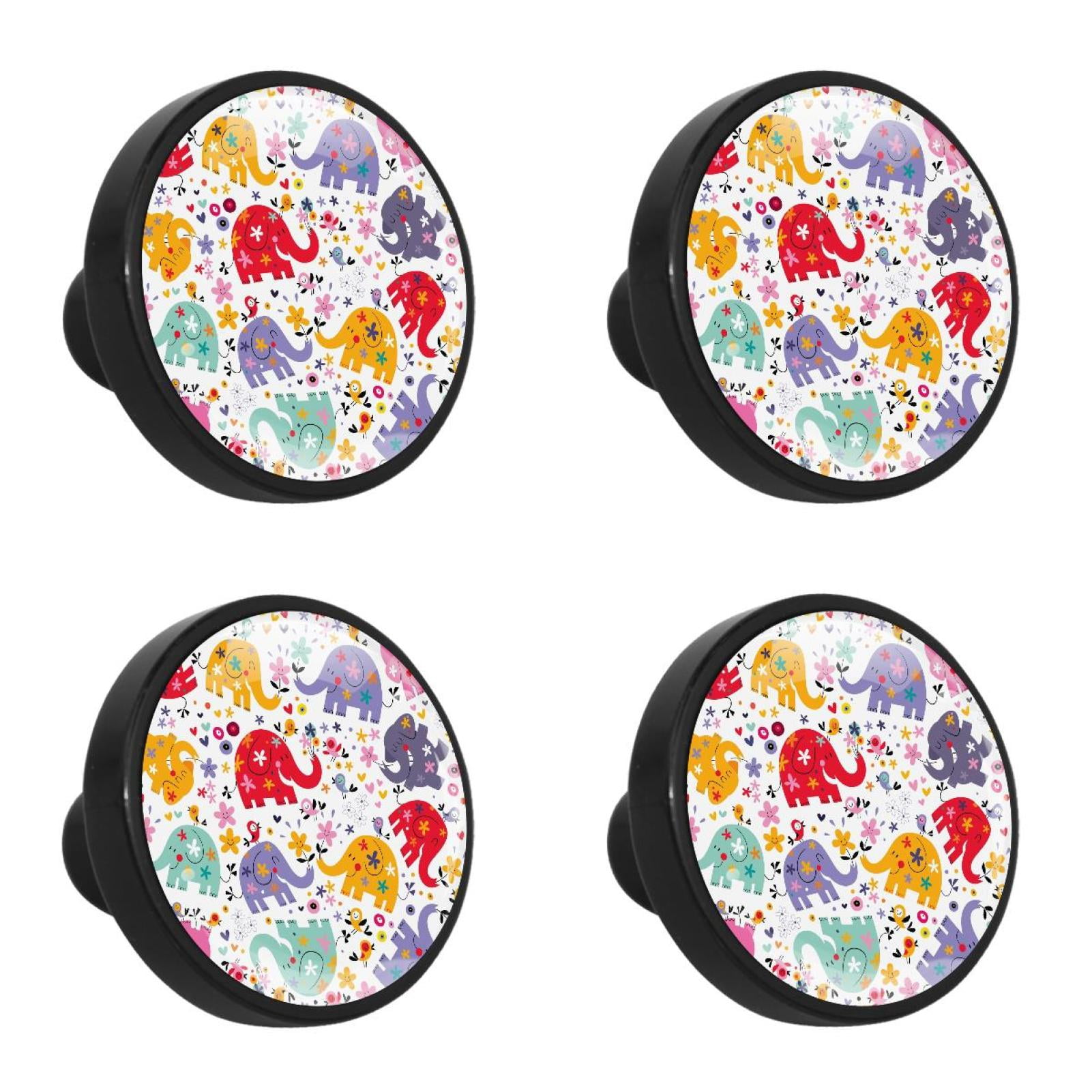 4 Pcs Elephant Knobs for Kitchen Cabinet Cupboard Dresser Bookcase ...