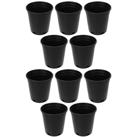 10pcs Gallon Fl xibl urs ry Pot Flow r Pots Plastic Plant Contain r P ...