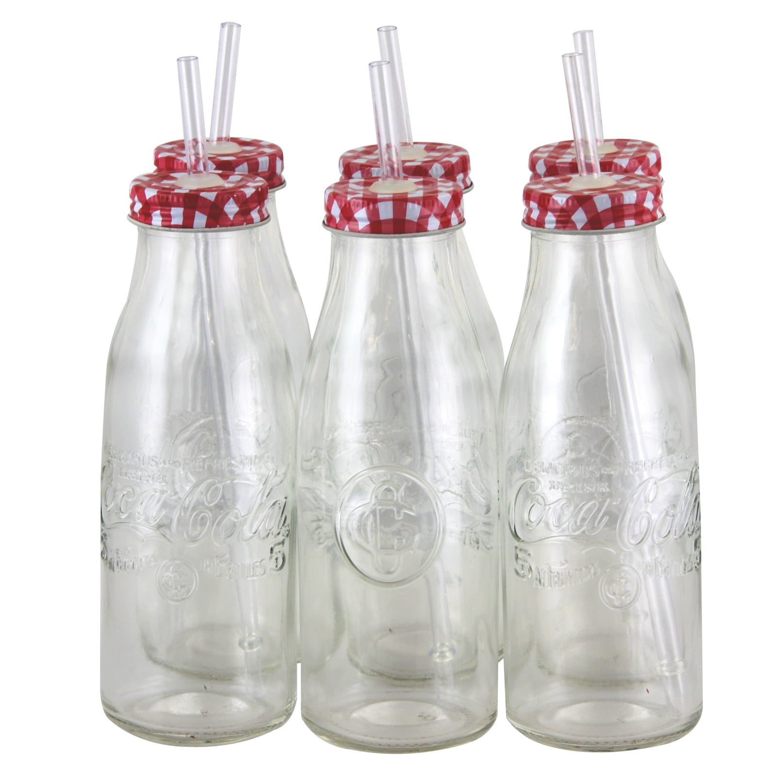 Coca Cola 6 Piece 15 oz Coca Cola Country Classic Bottle Glass Set ...