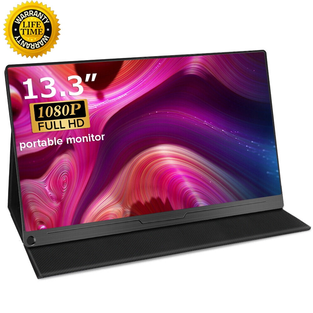 13.3 Inch USB-C Portable Monitor Screen IPS 1920x1080 For Laptop PS4 ...