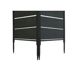 Enclo Bessemer 4ft x 3.3ft WoodTek Vinyl Privacy Screen Kit- Charcoal ...