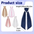 Lace Trim Satin Cotton Blend Wreath Sash, Long Decorative Front Door ...