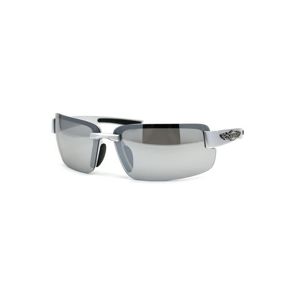 Choppers Choppers Mens Biker Exposed Lens Rectangular Motorcycle
