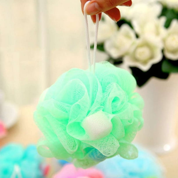 Colorful Bathroom Body Mop Flower Ball Shower Soft Sponge cleaning ...