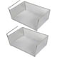 YBM Home Under Shelf Basket Storage Organizer, Silver 10” x 15” x 6”, 2 ...