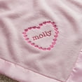 Sweet Heart Personalized Pink Baby Blanket - Personalized Name ...