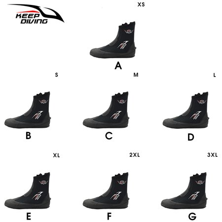 facefd KEEP DIVING Dive for Adults 5MM Neoprene High Top Water Booties ...