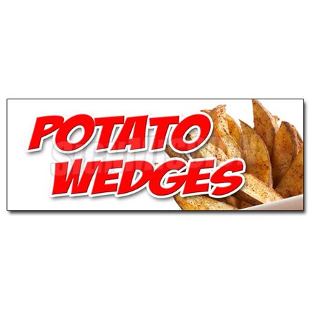 SignMission D-12 Potato Wedges 12 in. Potato Wedges Decal Sticker ...