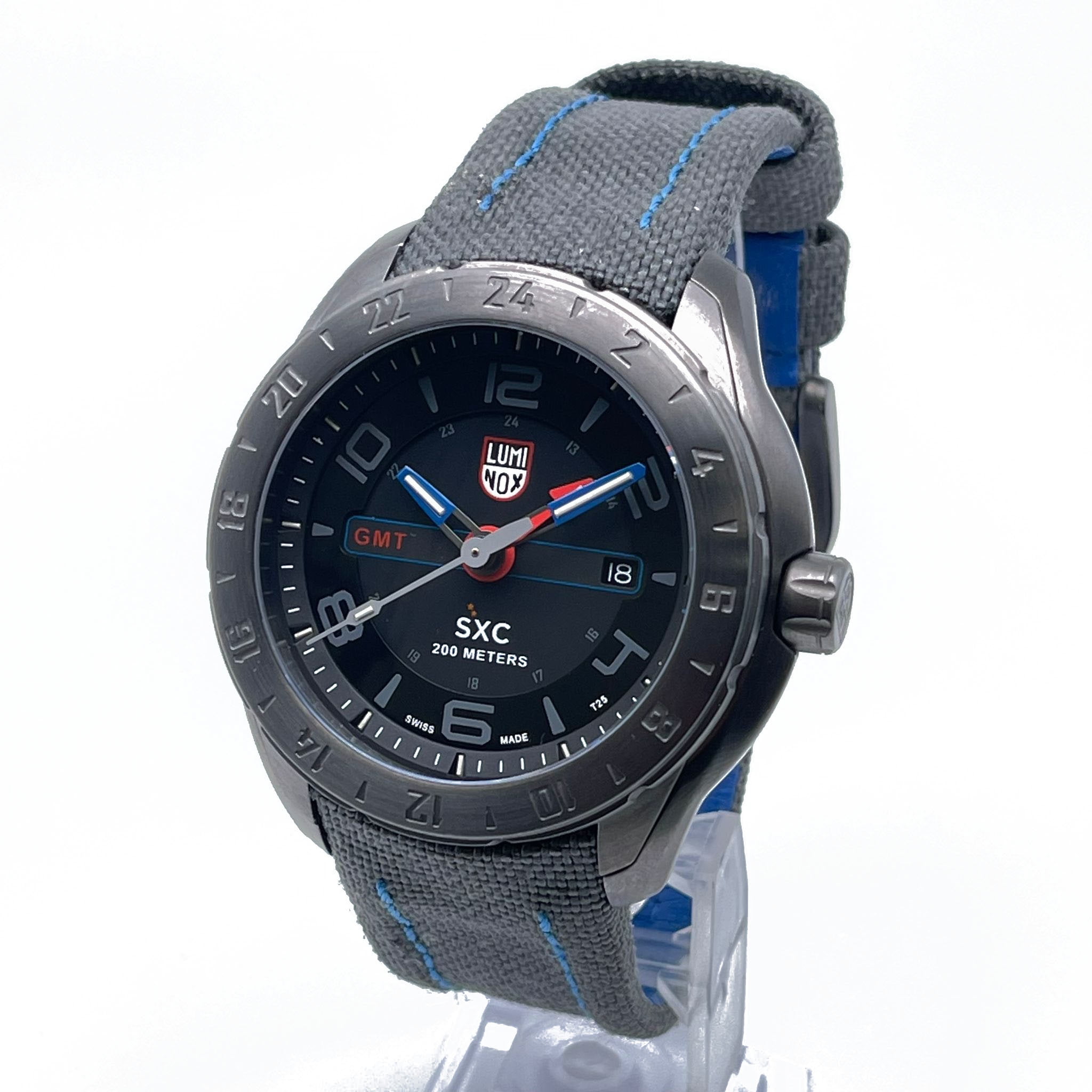 Luminox SXC Aerospace GMT 46mm Steel Black Dial Mens Quartz Watch 5121 ...