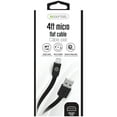 Iessentials & Sync Flat Micro To -a Cable, 4ft (black) - Walmart.com