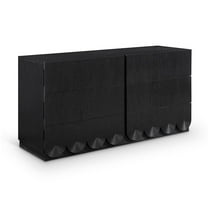 Meridian Furniture Fairfax Walnut Oak Veneer Dresser - Walmart.com