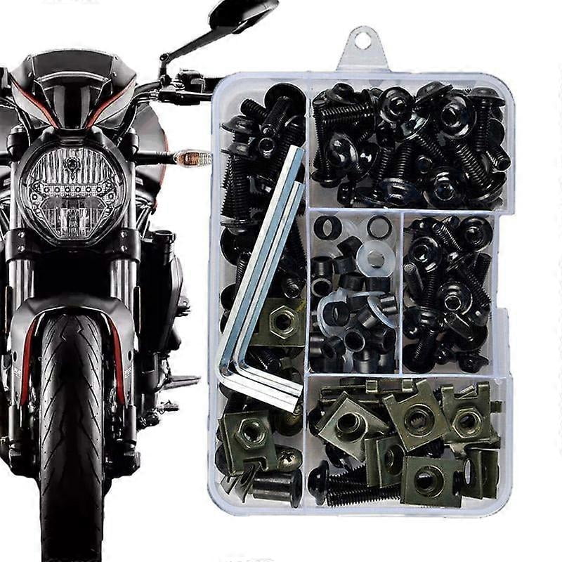 Motorcycle Screws And Bolts 195PCS Motorcycle Colorful Fasteners ...