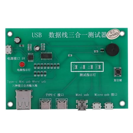 USB Cable Triad Tester, 3-in-1 Data Wire Test Fixture Precise Type-C ...