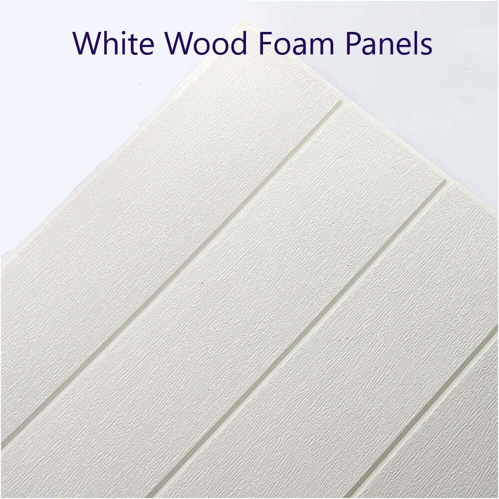 10pk 50sqft 3D Wood Foam Wallpaper Ceiling Peel & Stick Home Decor ...