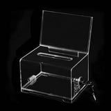 Clear Voting Box Multifunctional Suggestion Box Lockable Ballot Box ...