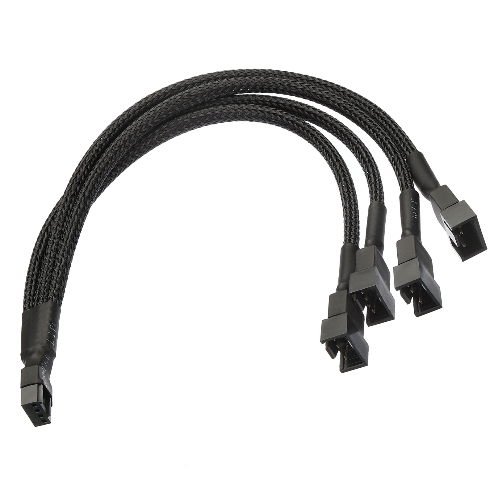 Uxcell PWM Fan Splitter Cable 4 Pin Female to 3 Pin Male 10.6" PC Fan ...