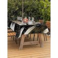60x102 Inch Outdoor Tablecloth with Umbrella Hole Zipper Rectangle ...