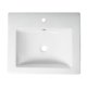ALFI Brand ABC701 White 24" Rectangular Semi Recessed Ceramic Sink with ...