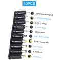 34PCS DC Connectors Plug Kit Universal DC Plug Connectors 5.5mmx2.1mm ...