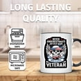 Never Underestimate an Old Man Veteran Mug - American Flag Skull Wings ...