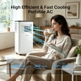 HUMSURE 8000BTU Portable Air Conditioners 5-IN-1 Room Air Conditioning ...