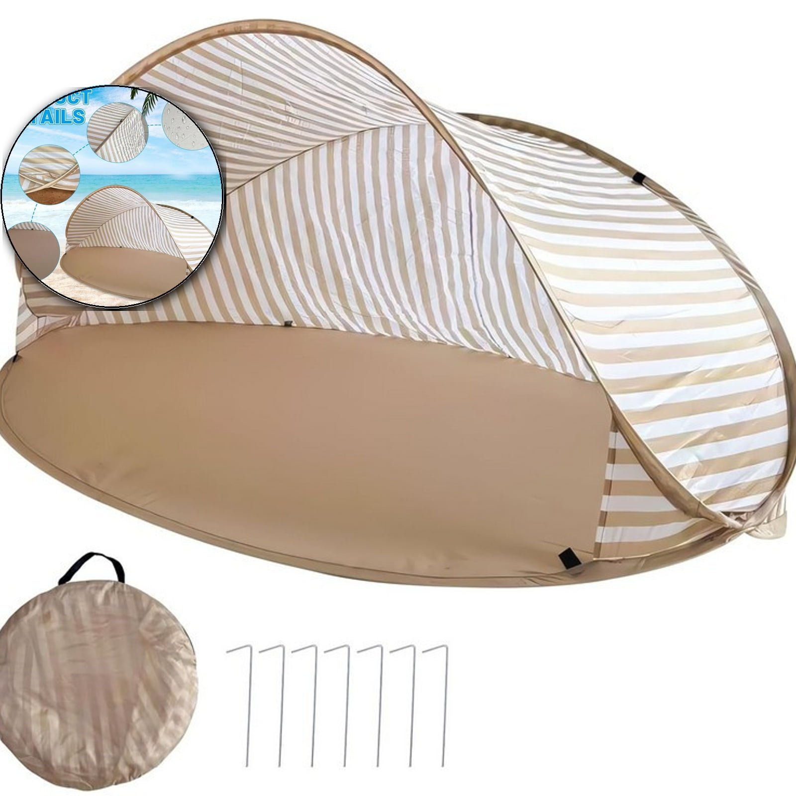 Click here for Dvruxg Beach Tent  Sun Shade Canopy  Lightweight &... prices